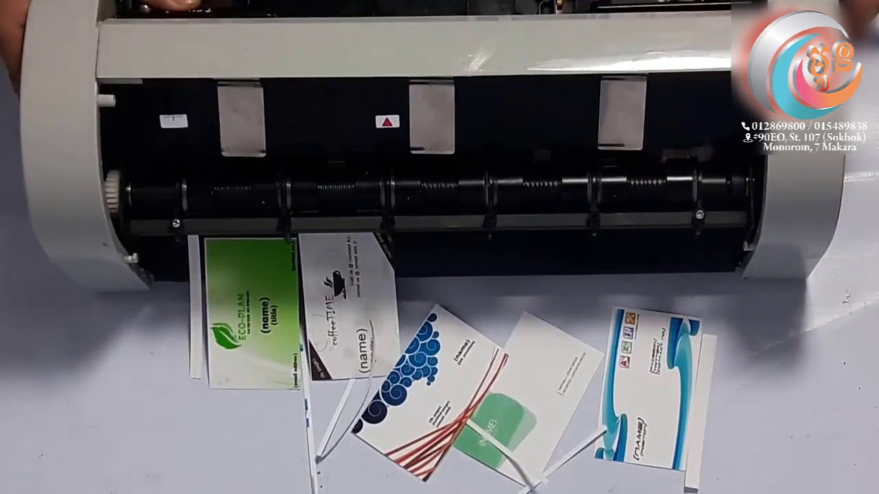 Semi-Automatic Business Name Card Cutting Machine (90x54mm) - YouTube