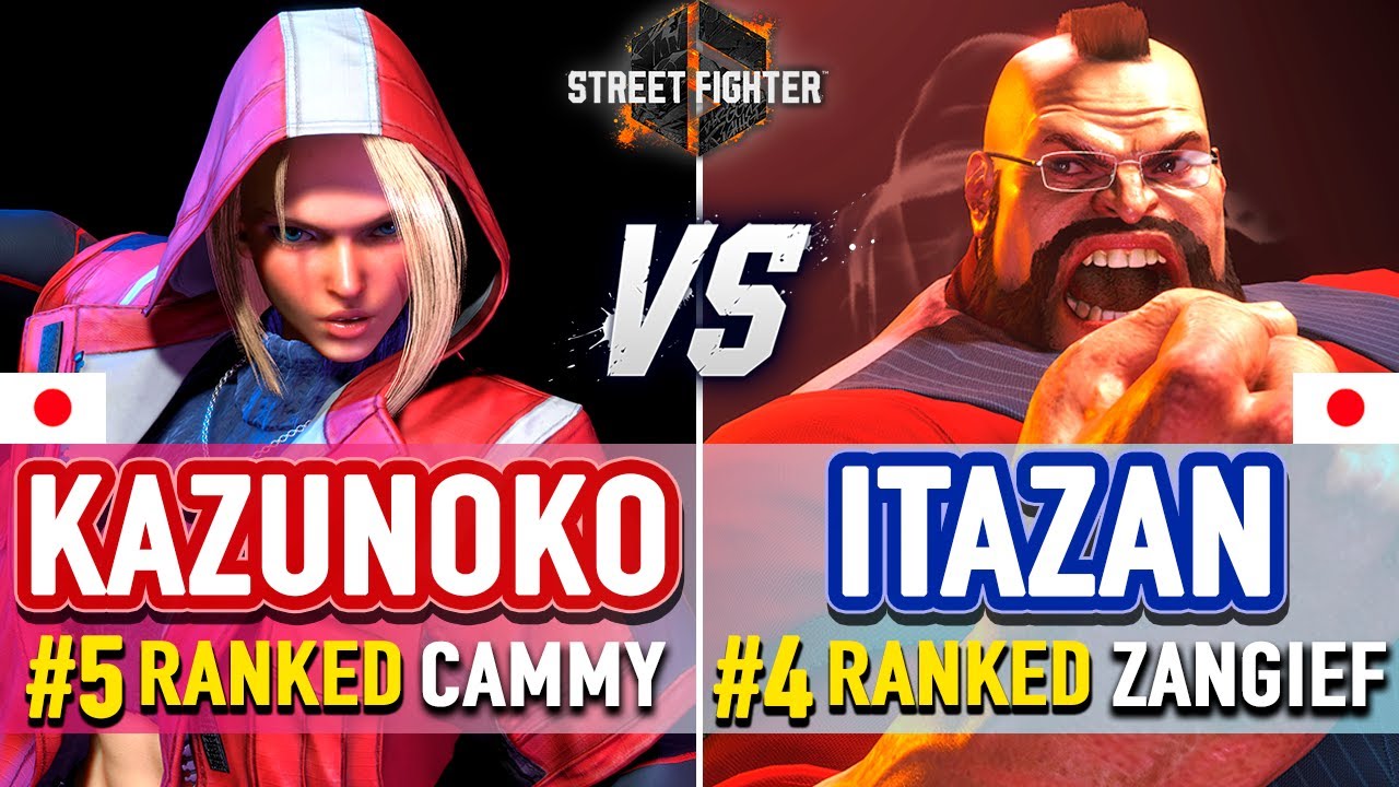 SF6 🔥 Kazunoko (#5 Ranked Cammy) vs Itabashi (#4 Ranked Zangief) 🔥 SF6 ...