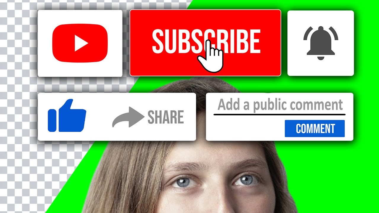 Animated Subscribe Like Share and Comment Green Screen (Free Download ...