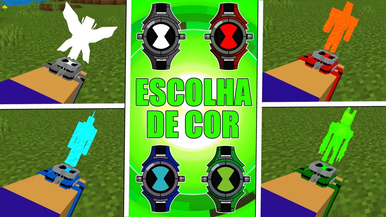 OMNITRIX!! ADDON DO BEN 10 NO MINECRAFT PE!! - YouTube