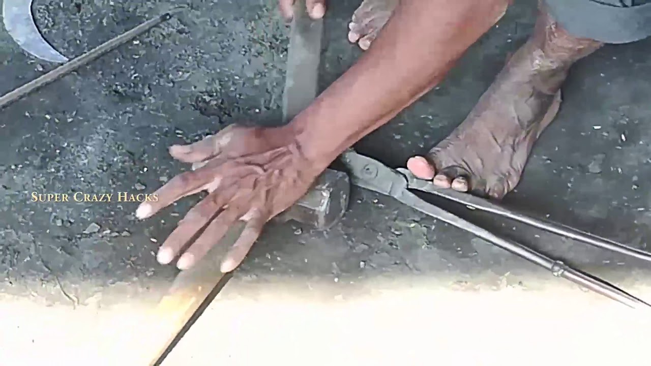 Blacksmith Cut Pieces Sharpening By Kammari Kolimi | Super Crazy Hacks ...