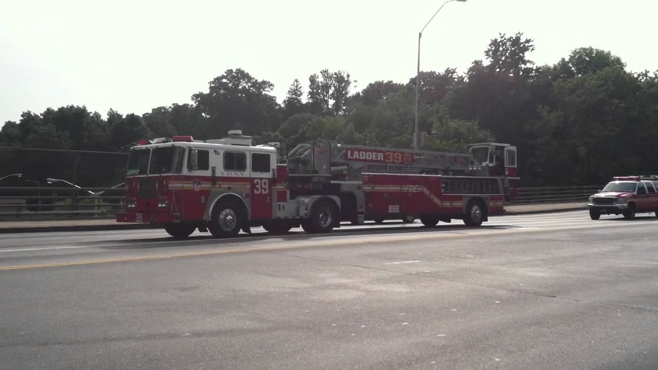 FDNY Ladder 39 & Paidge Avenue Fleet Services - YouTube