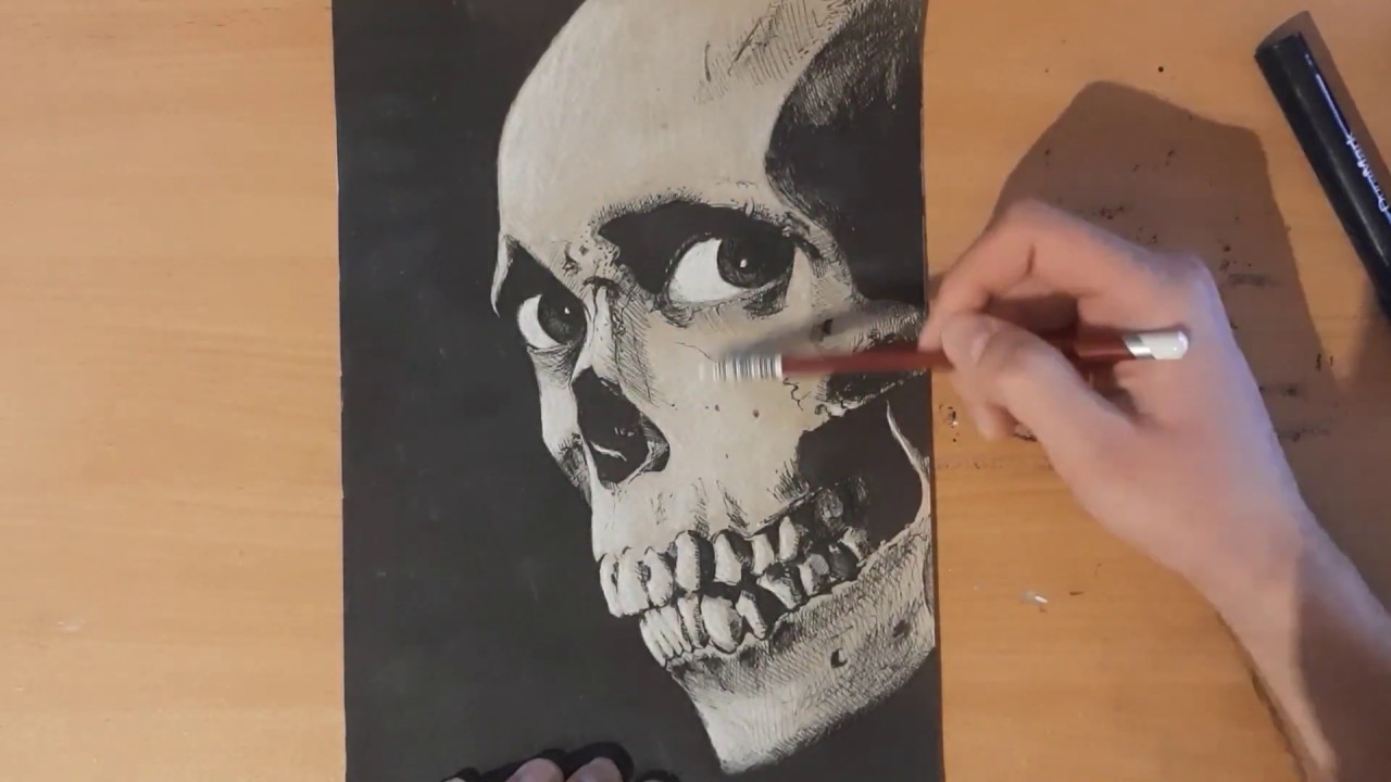 Drawing skull from Evil Dead 2 - YouTube
