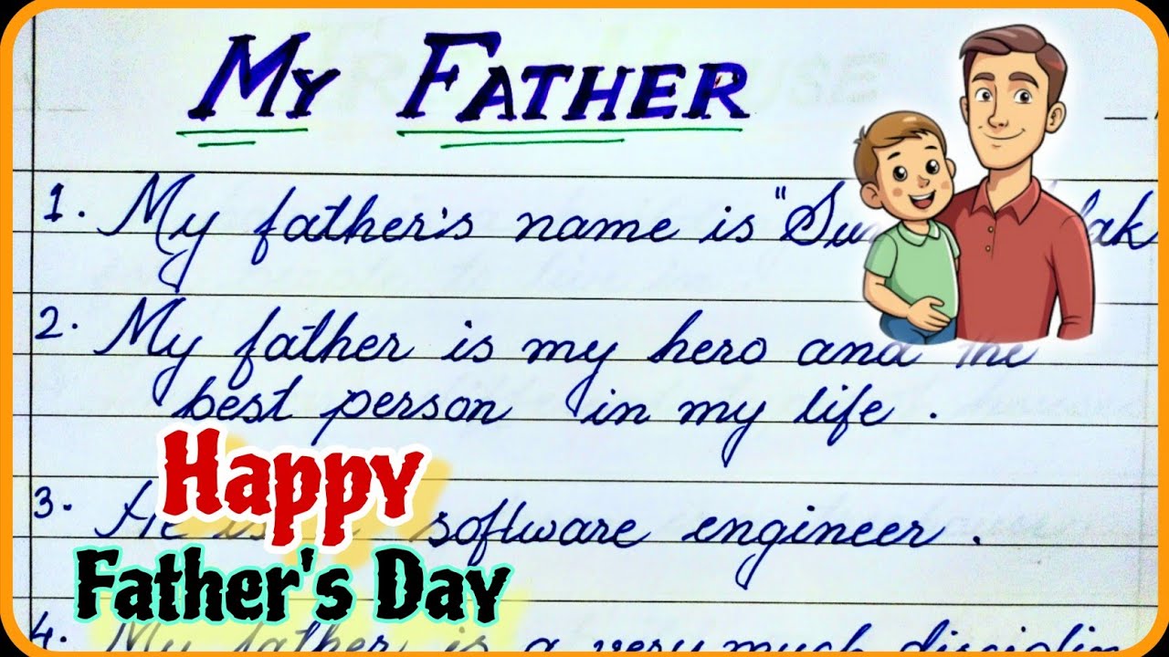 10 Lines on My Father | My Father Essay Writing | My Father Essay in ...