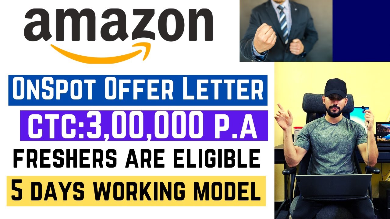 Amazon Hiring Freshers 2023 | Amazon Onspot Offer Letter 2023 | Amazon ...