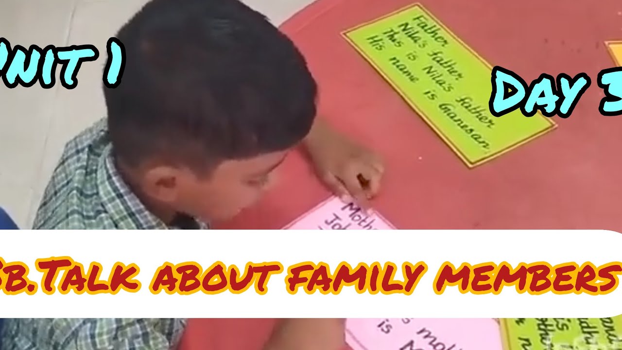 Term 2 Unit 1 Day 3/3b.Talk about family members/English Ennum Ezhuthum ...