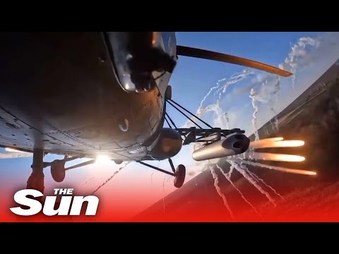 Ukrainian attack helicopter opens fire on Russian military positions