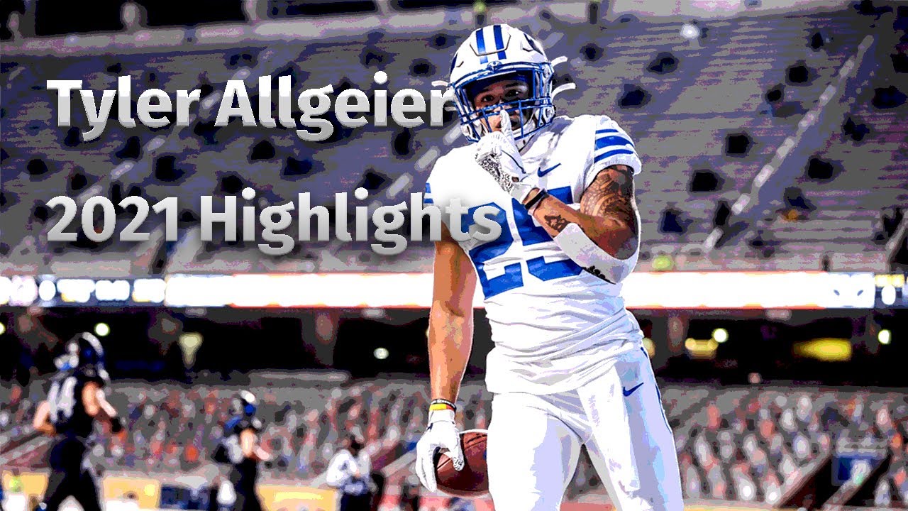 Tyler Allgeier 2021| Highlights BYU Football| - YouTube