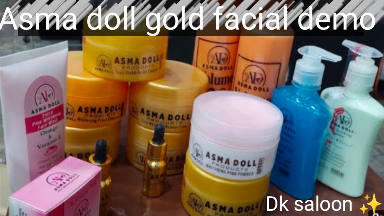 Dk saloon || Asma doll gold facial review || Gold polish review || by ...