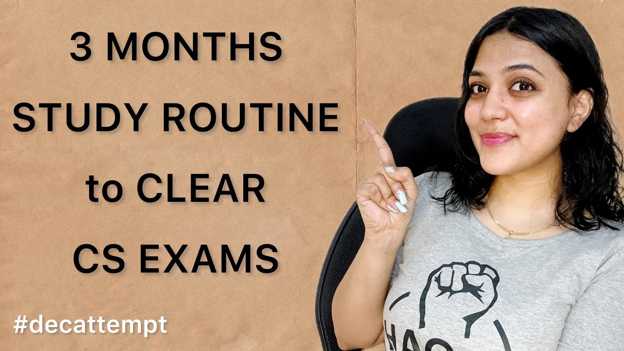 3 Months Study Routine to CLEAR CS Exams |How to PLAN |Strategy from ...