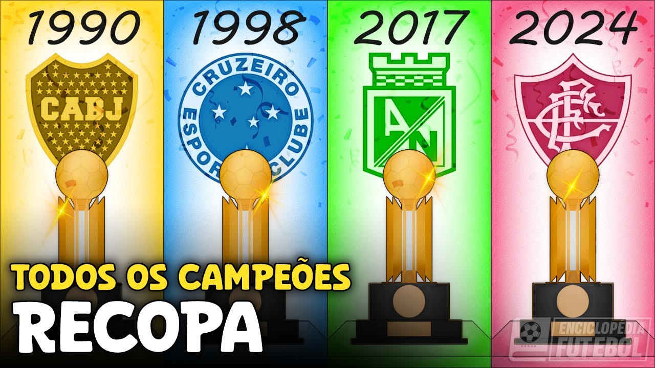 TODOS os CAMPEÕES da RECOPA Sul-Americana 1989-2024 - YouTube