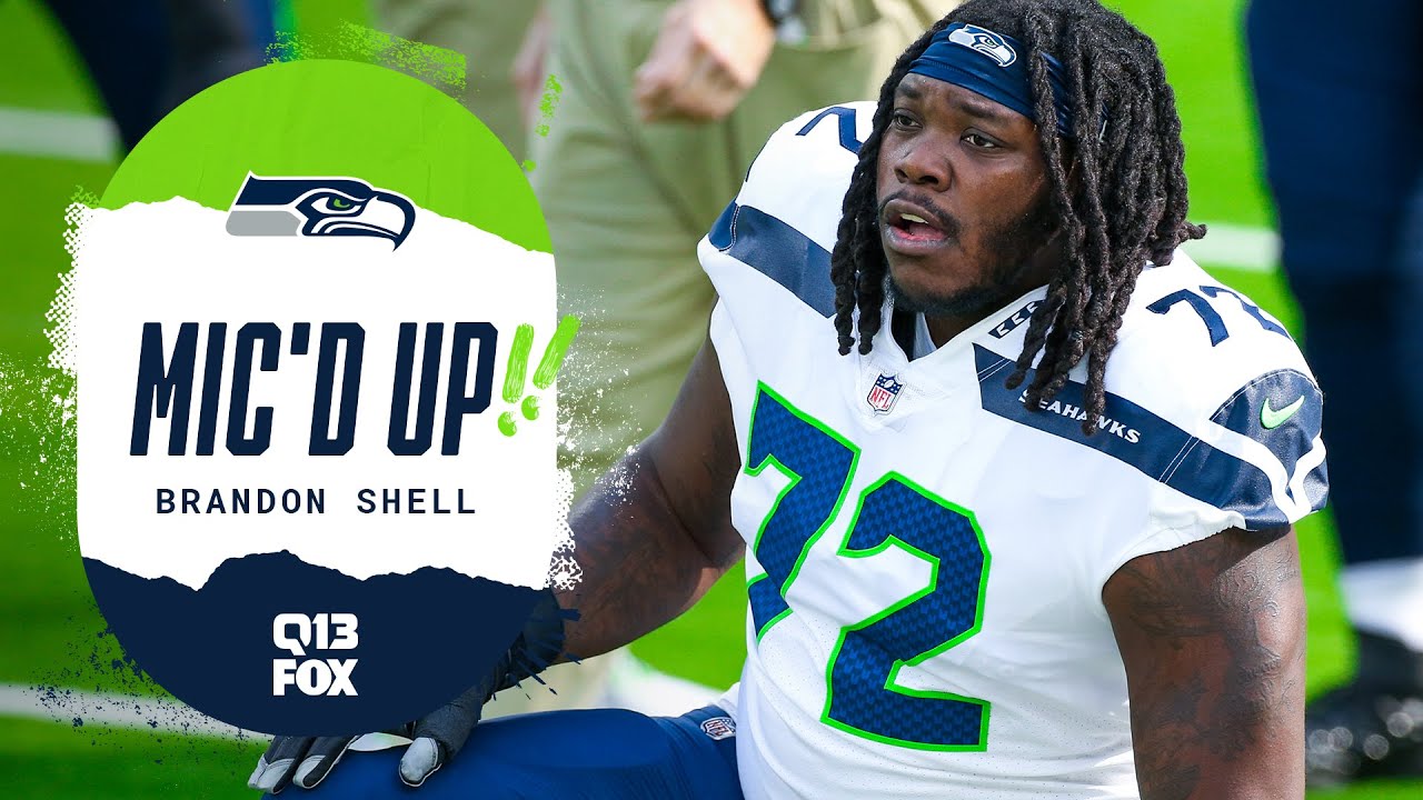 Brandon Shell Mic'd Up vs Rams | Seahawks Saturday Night - YouTube