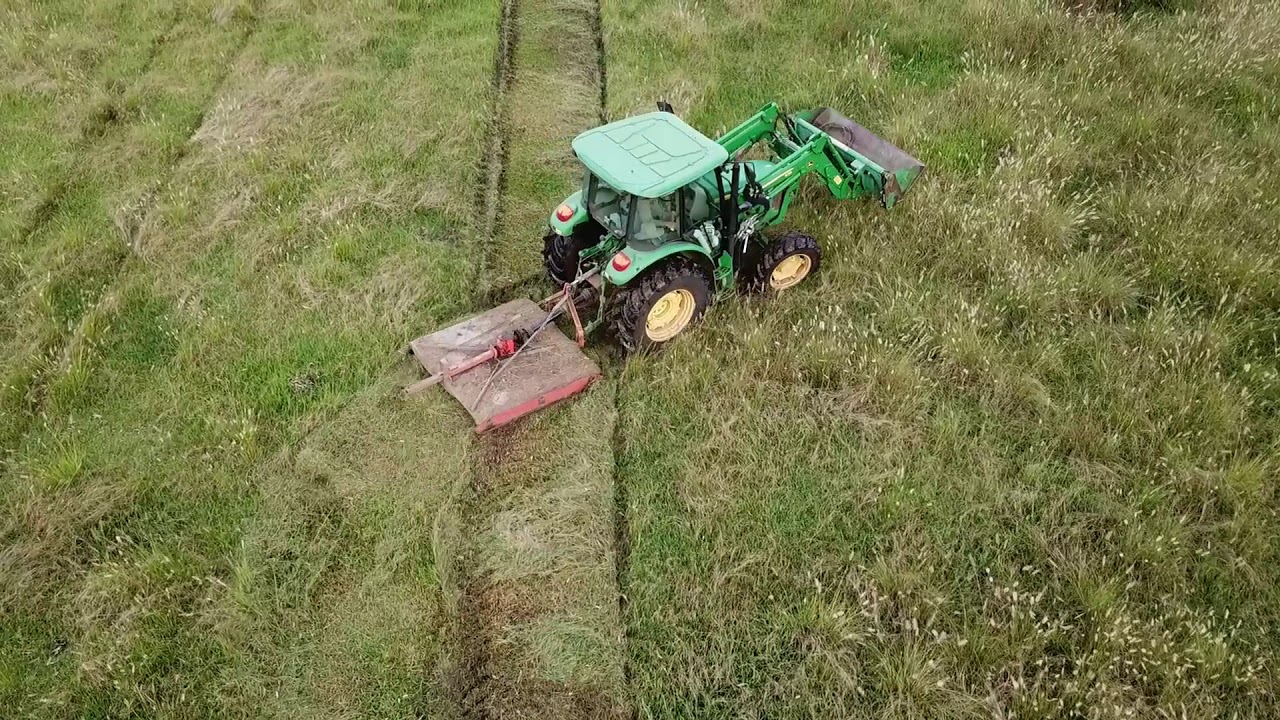 Drone Mavic Pro Platinum John Deere 5620 Tractor Howard 6 ft slasher ...