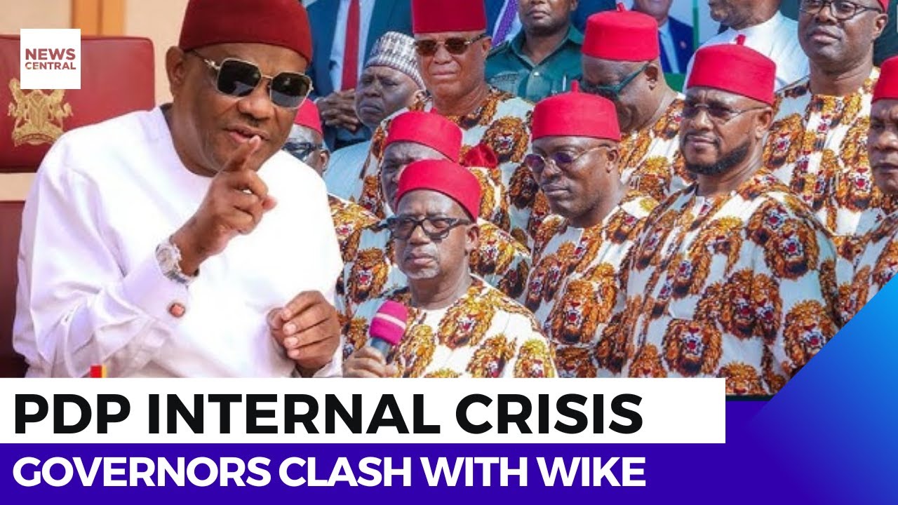 PDP Crisis Unfolds: Governors Clash with Wike Over Party Control - YouTube
