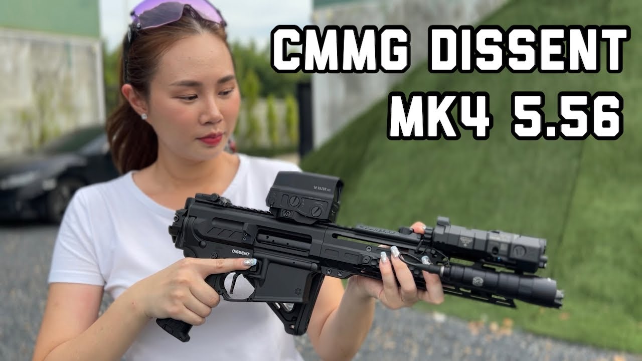 Lady Sharpshooter EP.52 | CMMG Dissent MK4 - 5.56/.223 ระบบชักยิง ไม่มีพานท้าย - YouTube