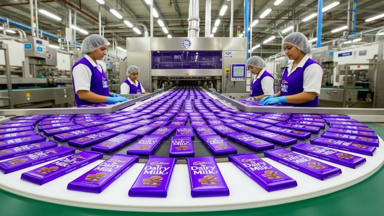 Inside the Chocolate Factory How Millions of Chocolate Bars Are Made ...