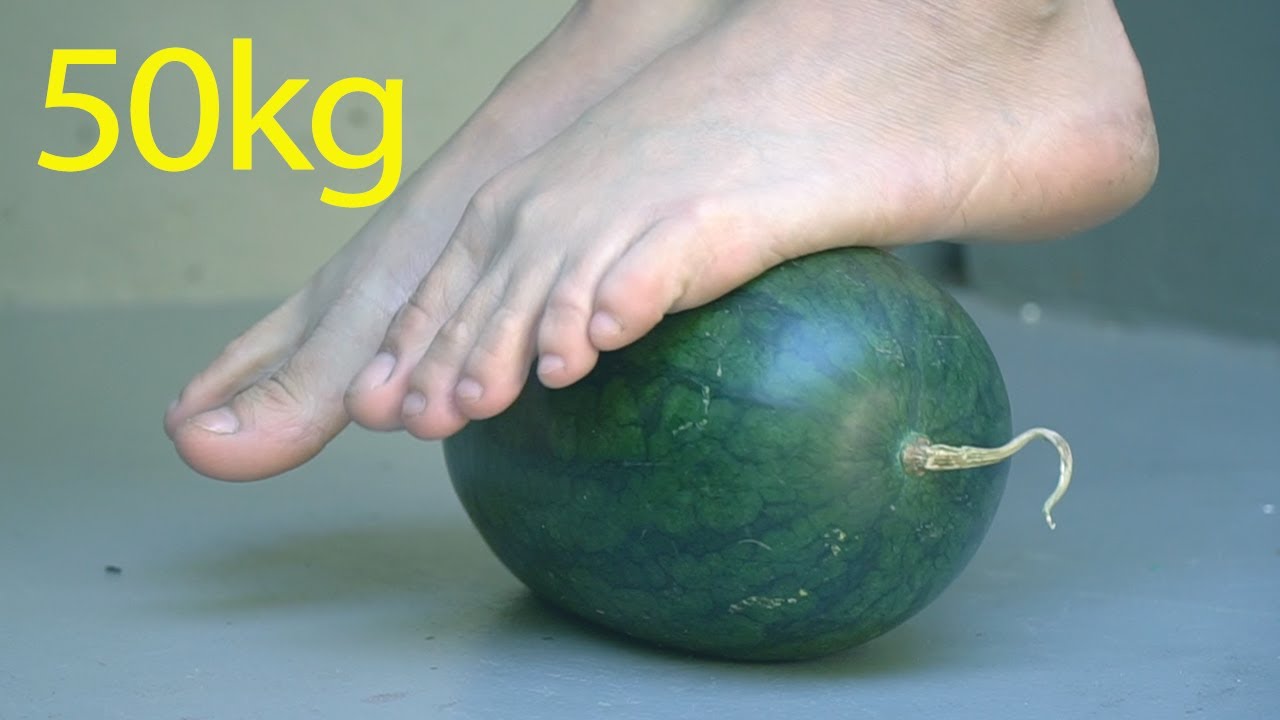 Crushing Watermelon by FOOT | Experiment: Watermelon vs Foot - YouTube
