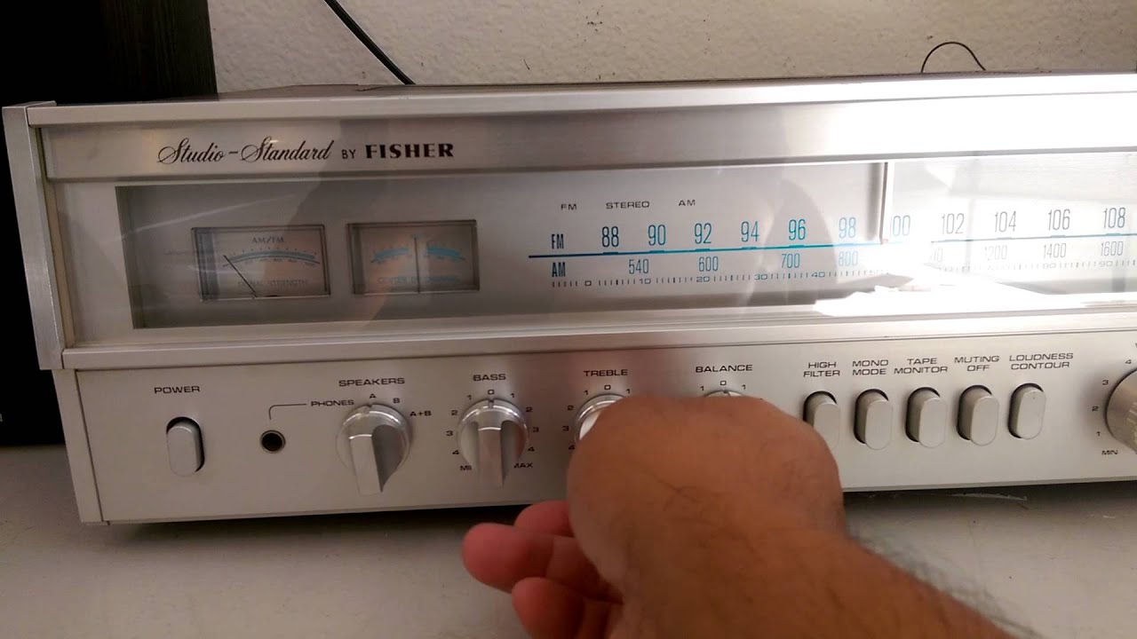 Vintage Fisher RS-1020 Studio Standard Stereo Receiver Amplifier Demo ...