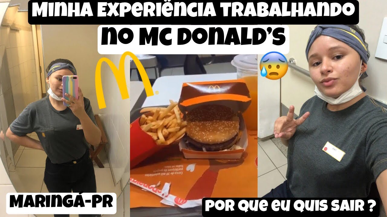 COMO É TRABALHAR NO MC DONALD’S?🍔🍟😰 - YouTube