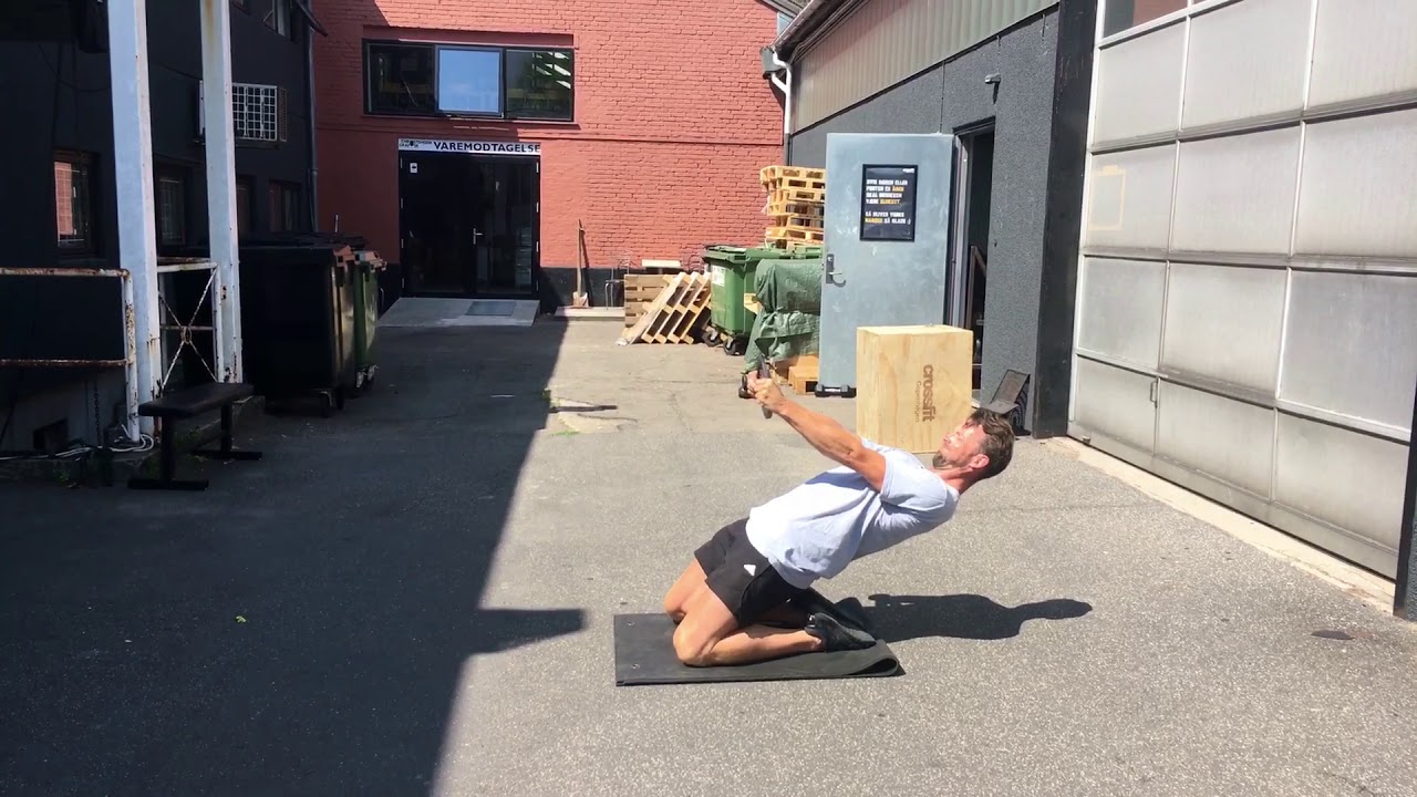 Kneeling rockback (quad lengthening and strengthening) - YouTube