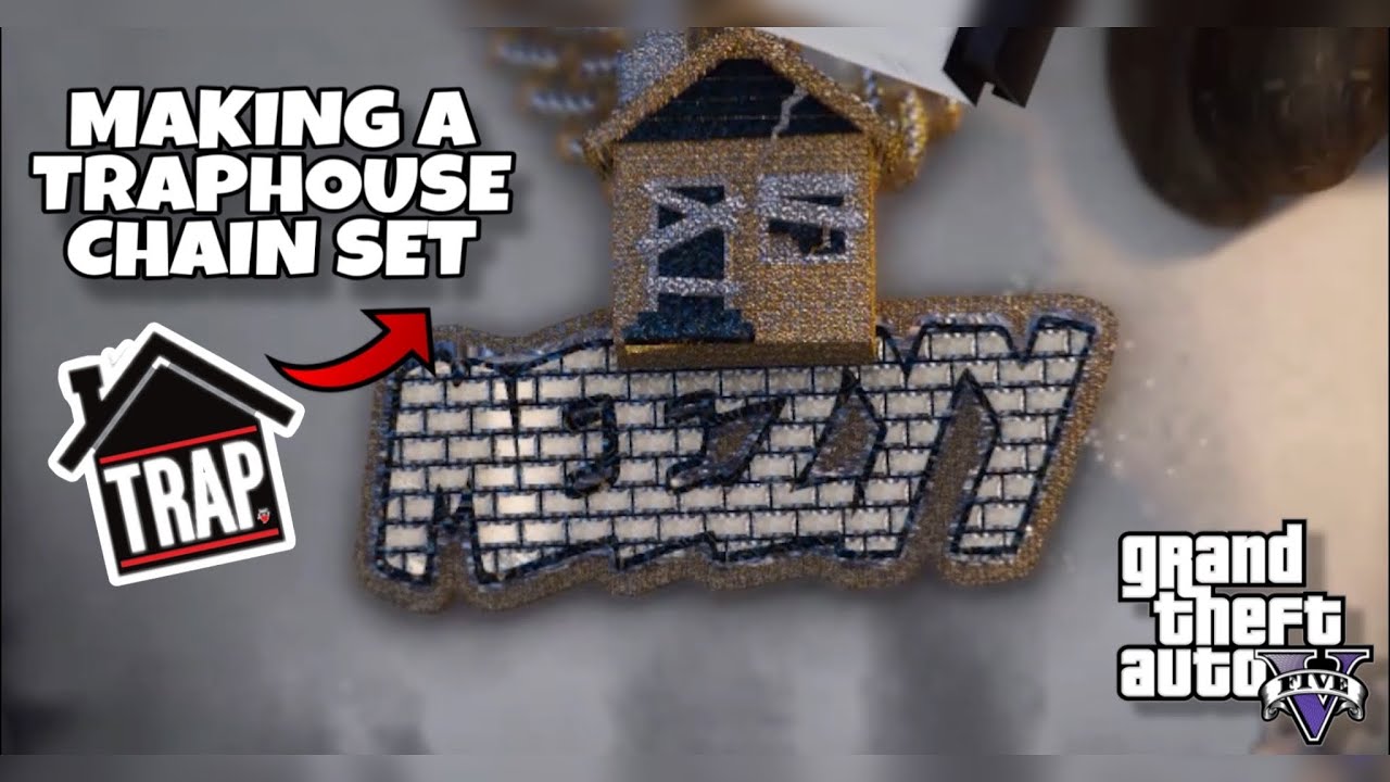 Making A Iced Trap House Chain Set In GTA 5 RP (FiveM) | Blender 3D ...