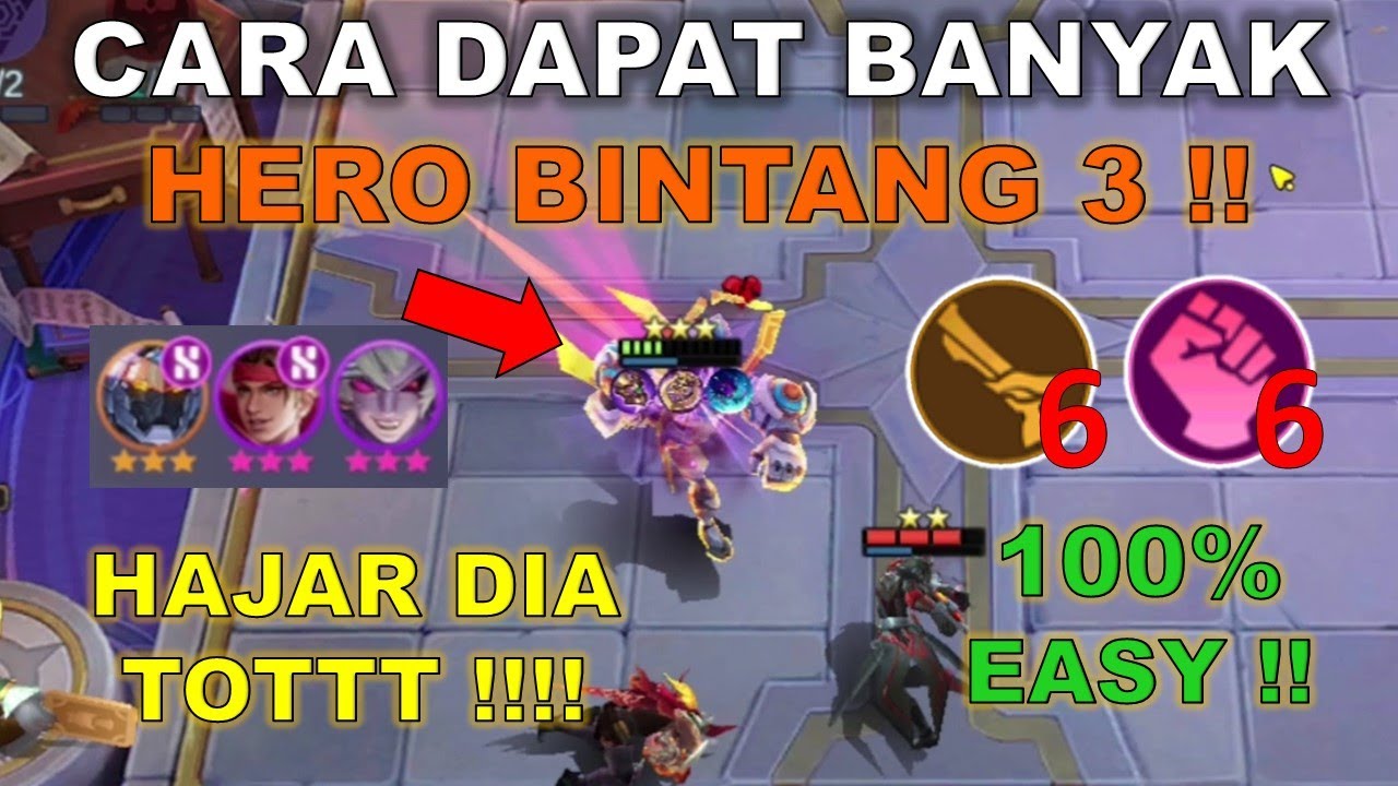 CARA DAPAT BANYAK HERO BINTANG 3 DI MAGIC CHESS !! GINI CARANYA ...