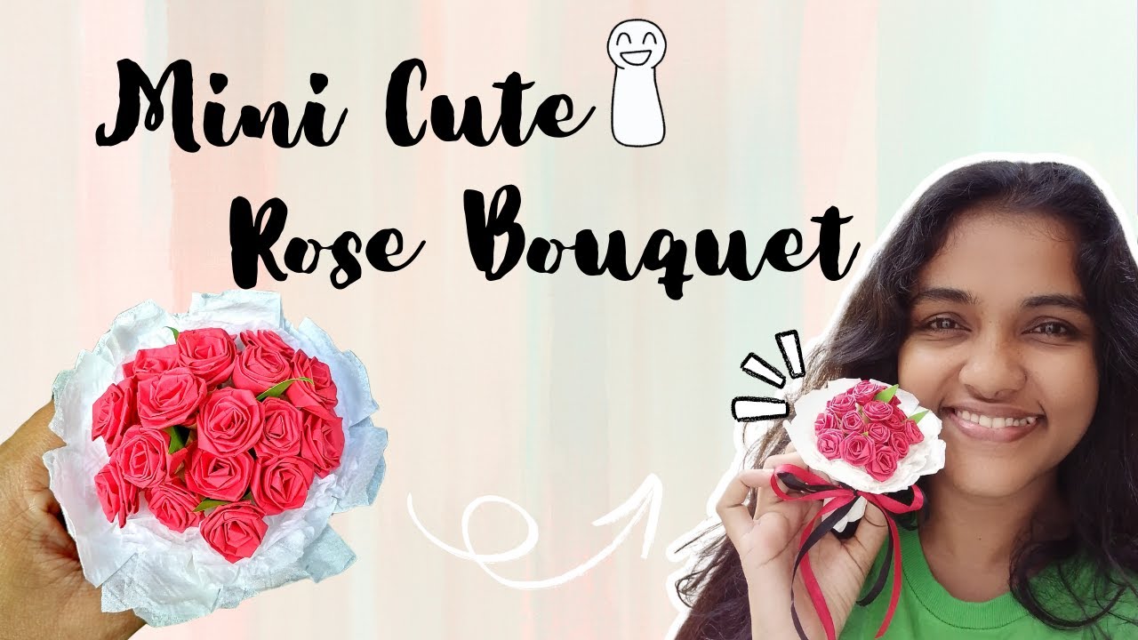 "How to Make a Beautiful Mini Paper Flower Bouquet – Easy DIY Tutorial ...