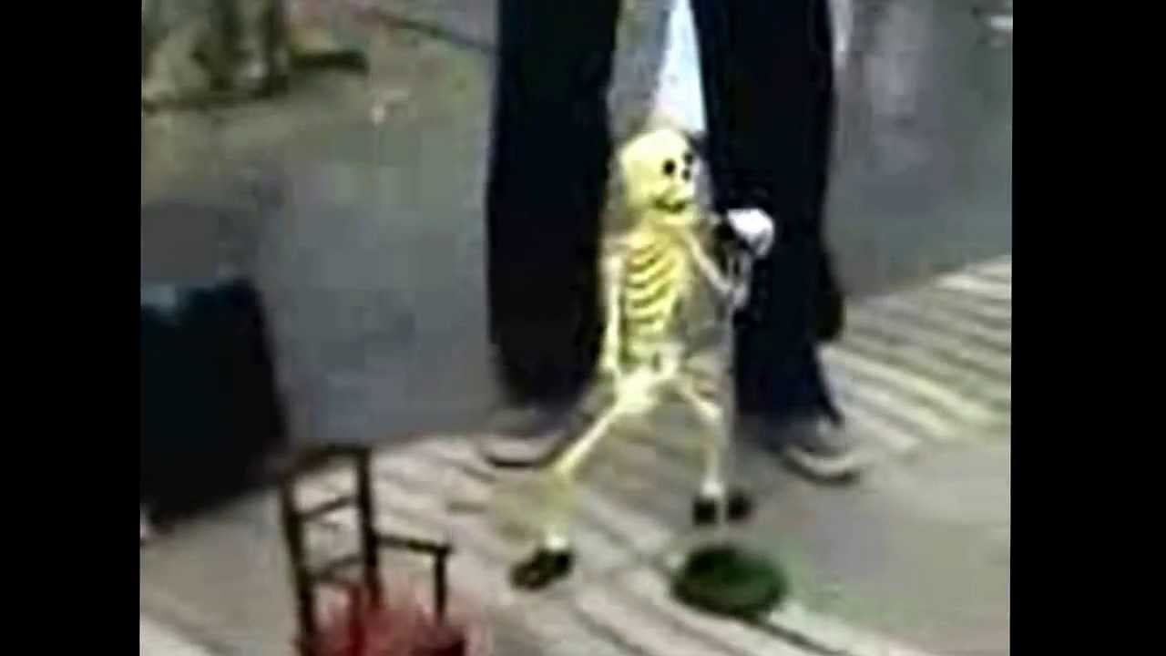 Poor skeleton - YouTube