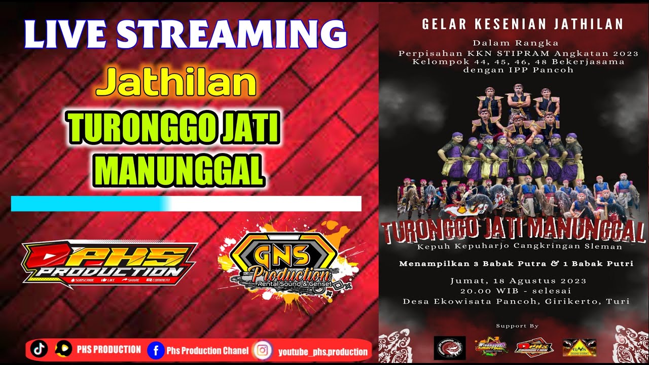 🌐 Live Jathilan TURONGGO JATI MANUNGGAL,Live Desa Wisata Pancoh Turi ...