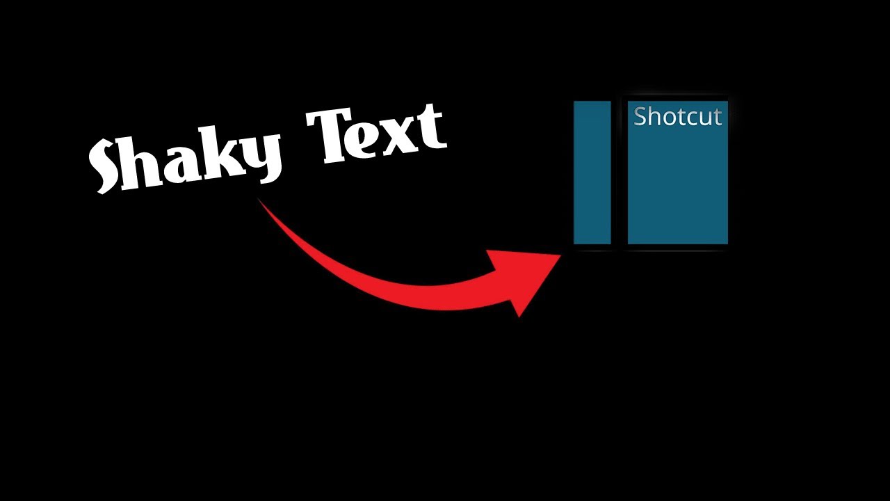 How to Shake Text With Shotcut - YouTube