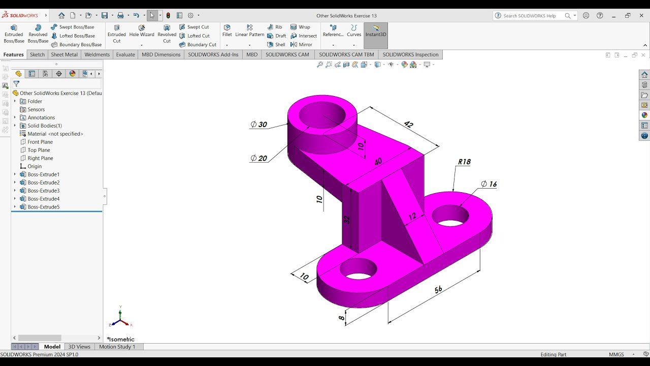 Other SolidWorks Exercise 13 - YouTube