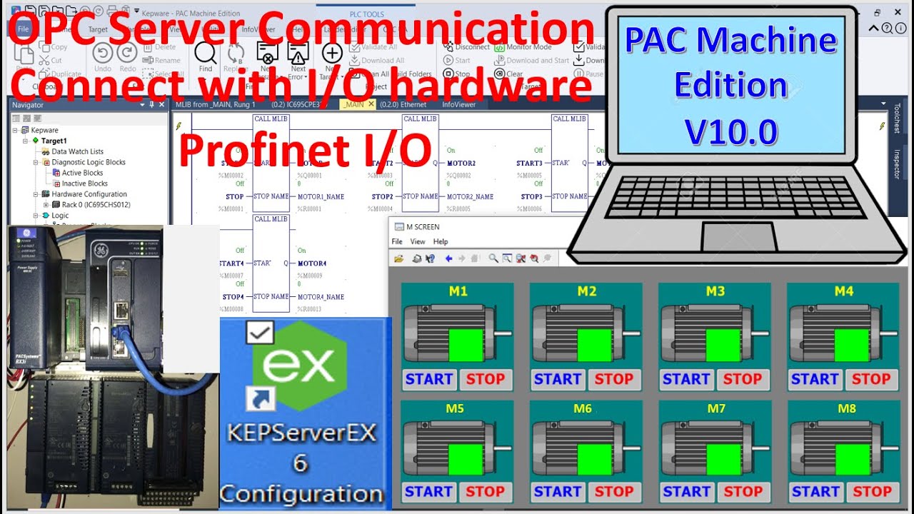 PAC Machine Edition V10 OPC Server communication with Proficy ...