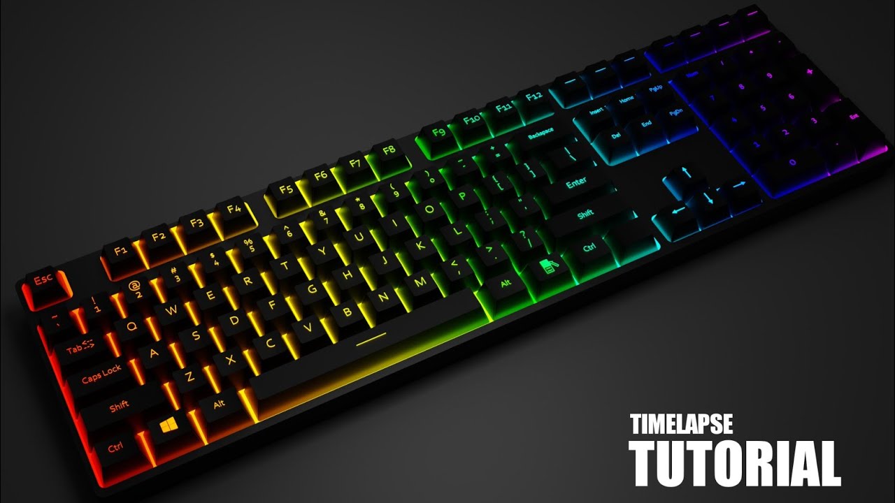 Gaming Keyboard Modelling in blender [ Timelapse ] - YouTube