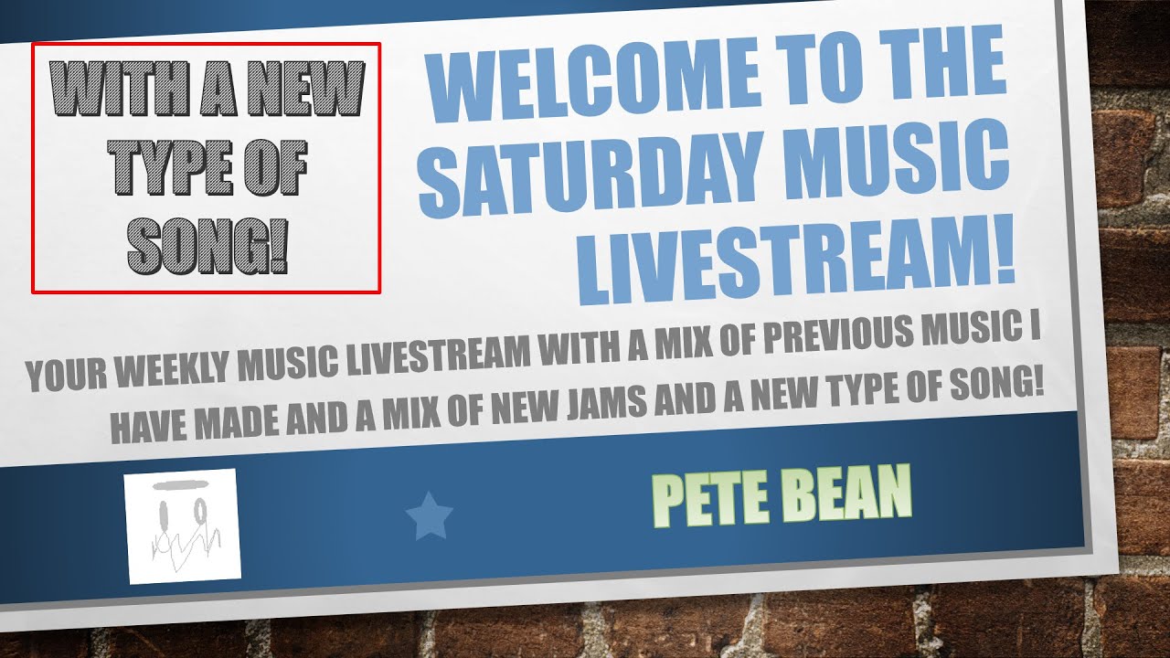 SATURDAY MUSIC LIVESTREAM SPECIAL - YouTube