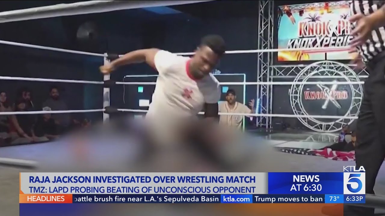 Raja Jackson’s brutal ring attack sparks LAPD investigation - YouTube