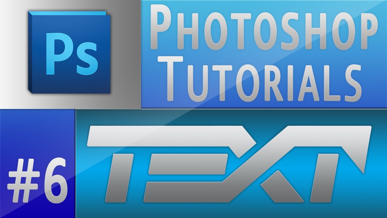 Tutorial: Photoshop (How To Create Text Logo) #6 - YouTube