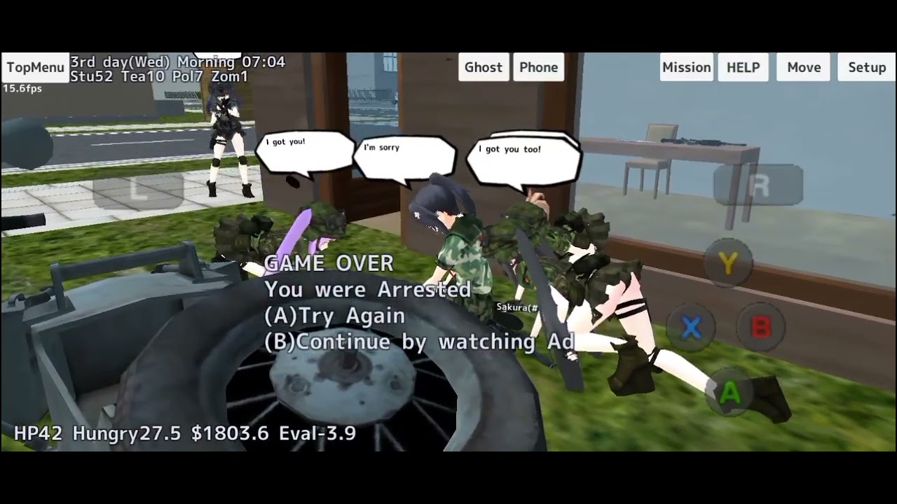 School Girls Simulator التجميع You're Arrested الجزء #3 - YouTube