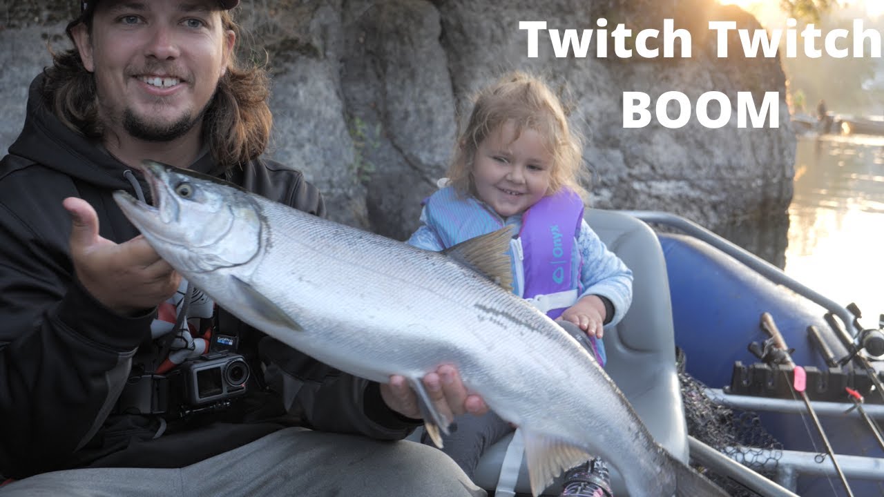 TWITCHING For EARLY A Run Coho Salmon - YouTube