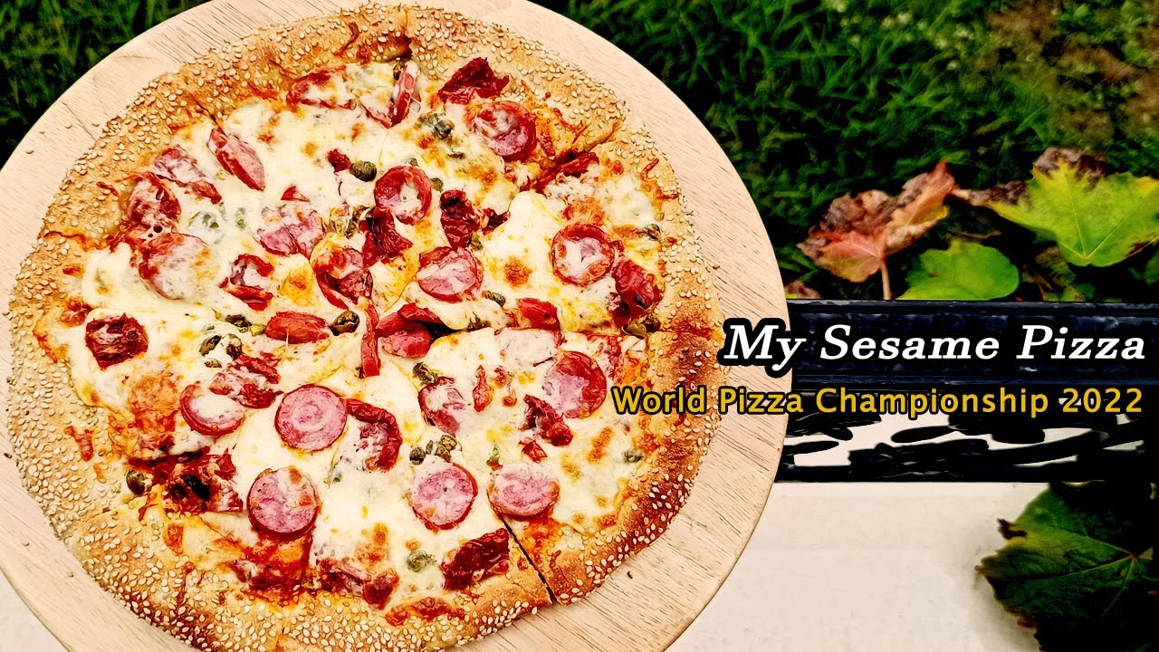 Μy Sesame Pizza: Combination of Greek toppings in an Italian dough ...
