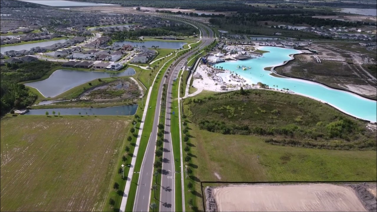 Fly Epperson Ranch and Crystal Lagoon Drone Tour Wesley Chapel Florida ...