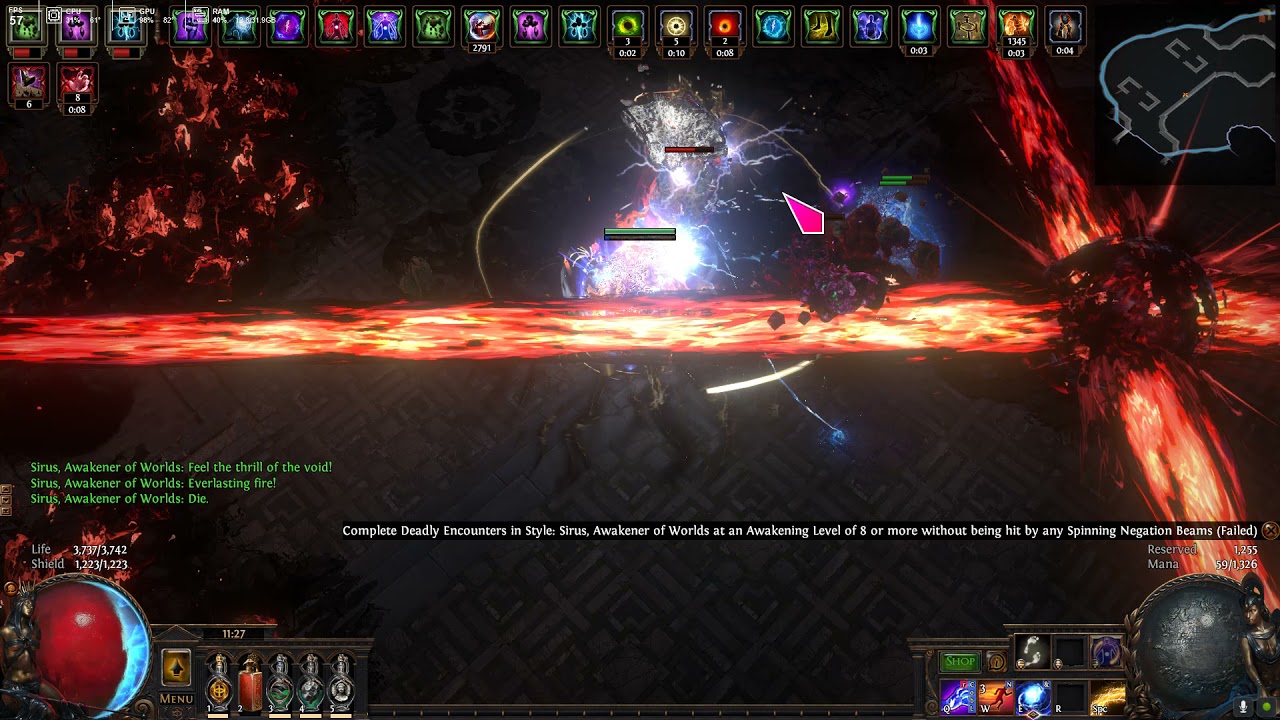 Lightning tendrils elementalist A8 Sirus 3.16 - YouTube