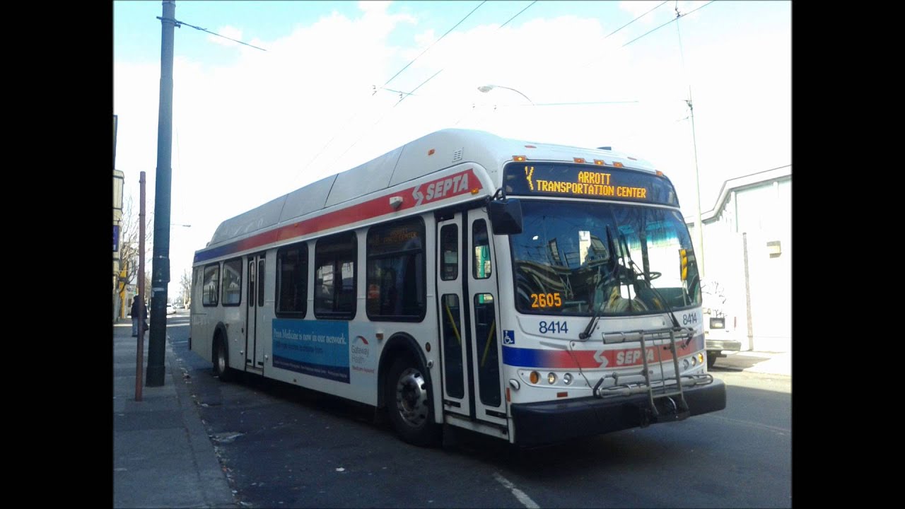 SEPTA Route K: 2010 New Flyer DE40LFR #8414 Audio - YouTube