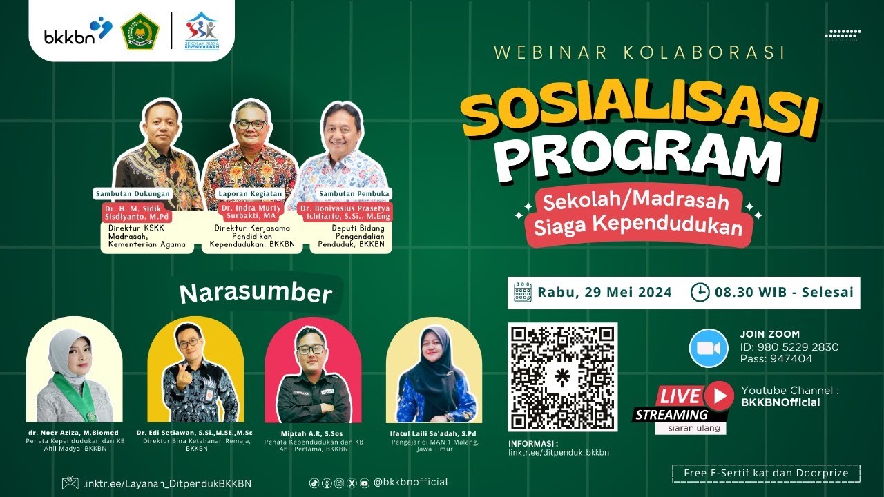 Webinar Kolaborasi Sosialisasi Program Sekolah/Madrasah Siaga ...
