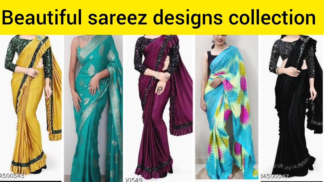 beautiful sareez collection/simple and beautiful sareez designs for Eid ...