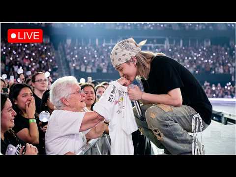 BTS Jimin Breaks Down in Tears Giving His Jacket & Kiss to Elderly Fan in Boston! 😭💜✨