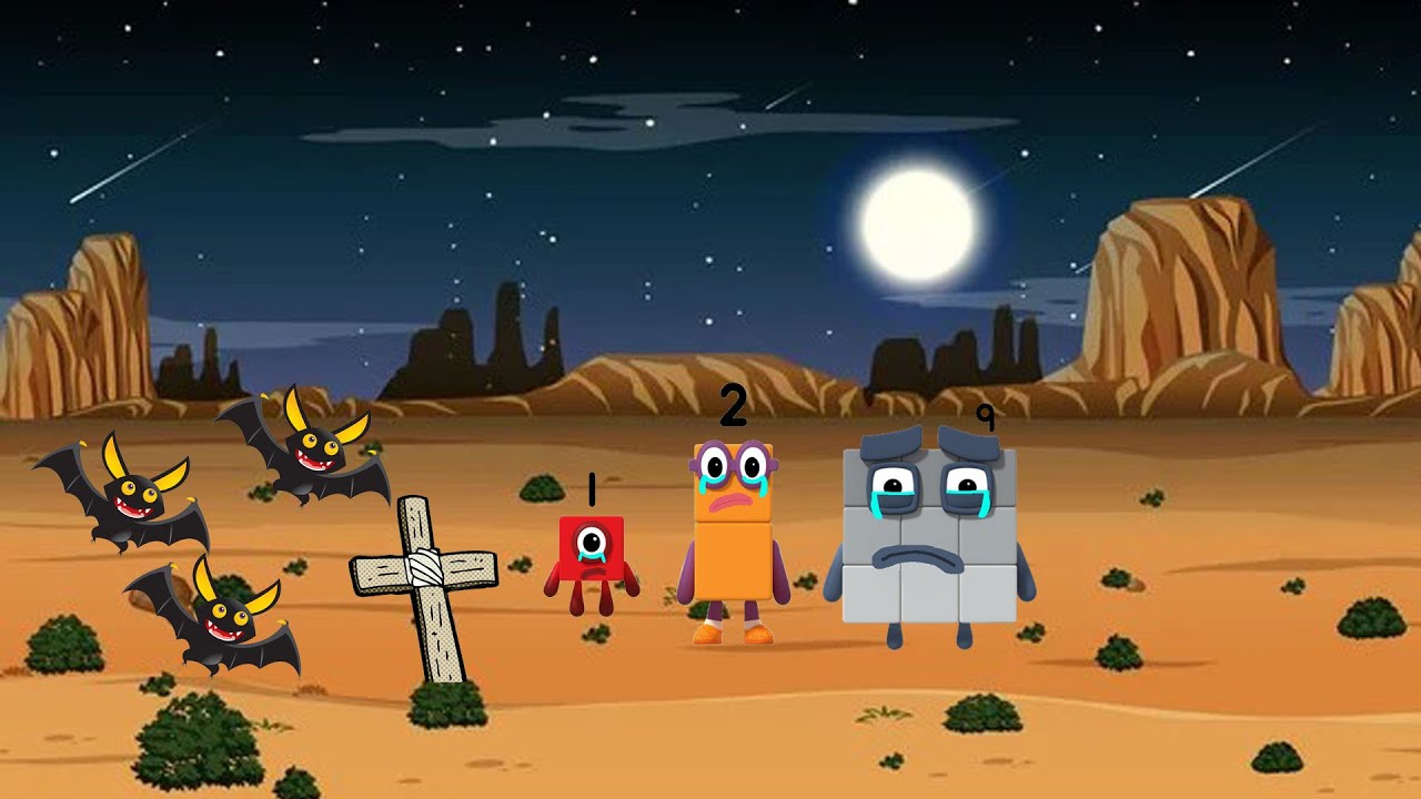 Really Scared ! Numberblocks 1 In Grave With Number 2 & 19 Fanmade ...