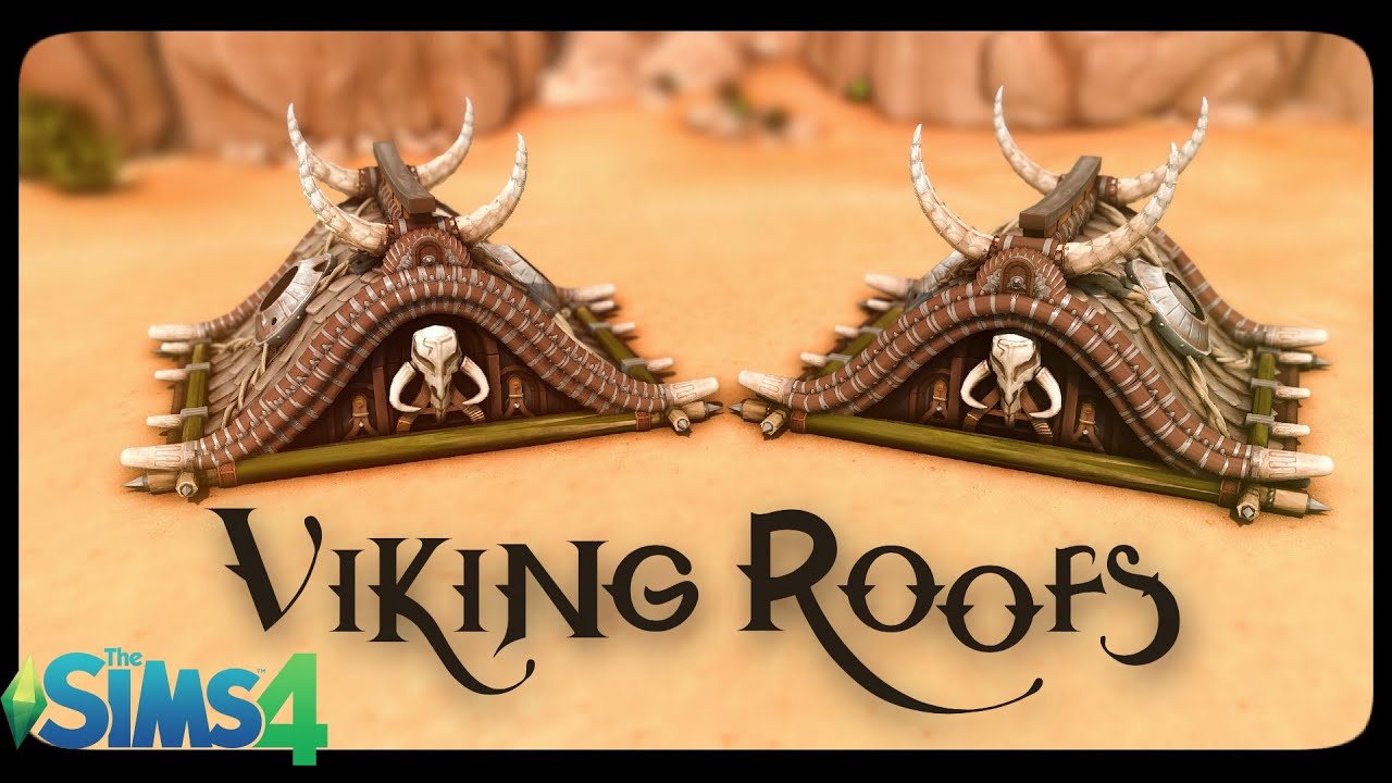 noCC Detailed Viking Roofing | Speed Build | Sims 4 - YouTube