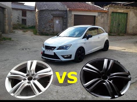 BLACK RIMS VS GREY RIMS / SEAT IBIZA CUPRA 6J (photoshoot) - YouTube
