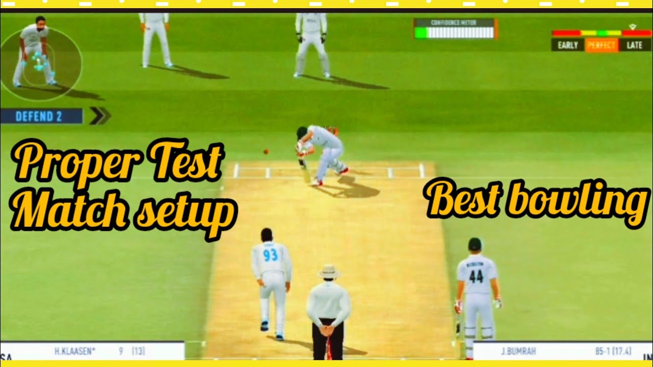 Proper Test match Setup by Bumrah In Real cricket 24 Best bowling tip 😀 ...