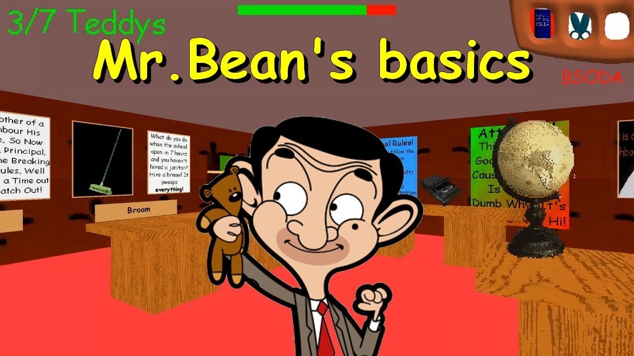 Mr.Bean's basics in Education and Cartoons V2 - Baldi's Basics V.1.4.3 ...
